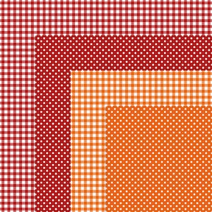 Bright Gingham and Polka Dot Digital Paper. Bright Backgrounds ...