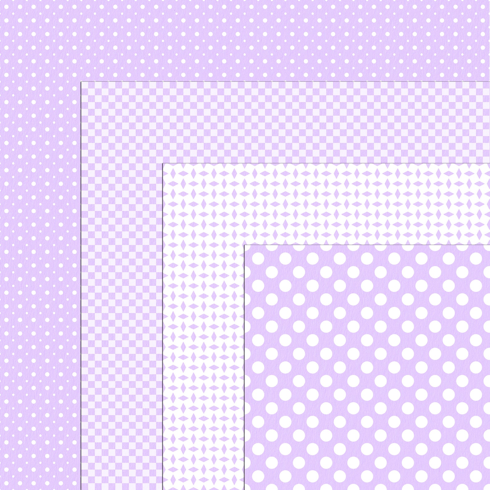 Lilac Digital Paper With Light Texture. Seamless Purple Scrapbook Paper ...