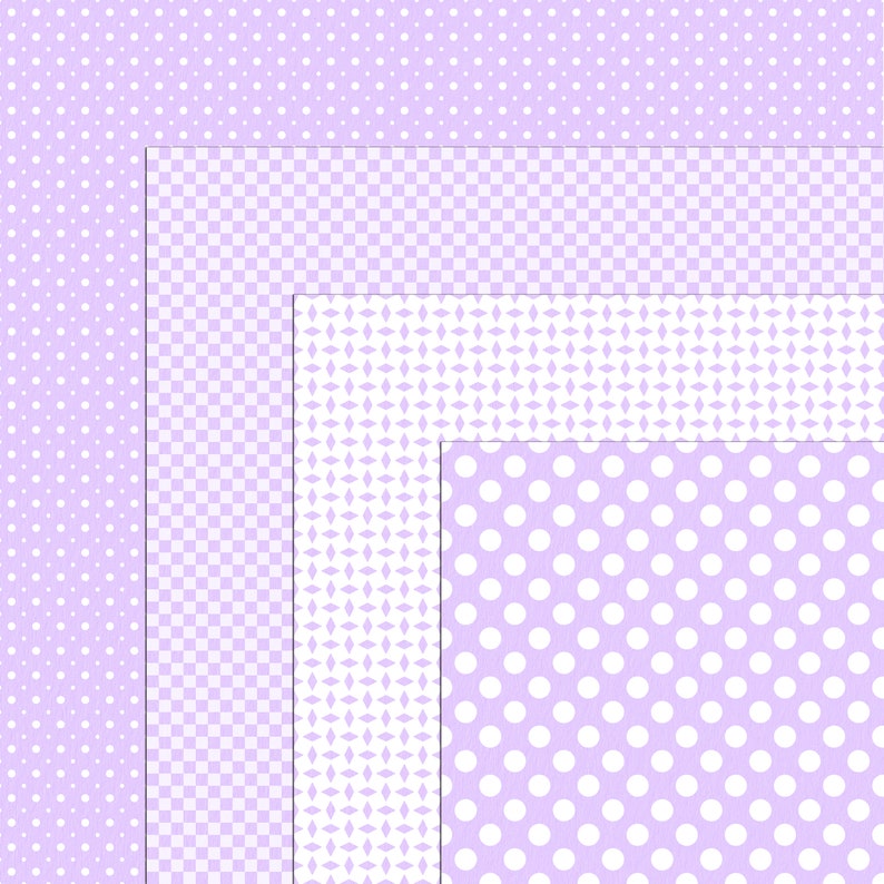 Lilac Digital Paper With Light Texture. Seamless Purple Scrapbook Paper ...