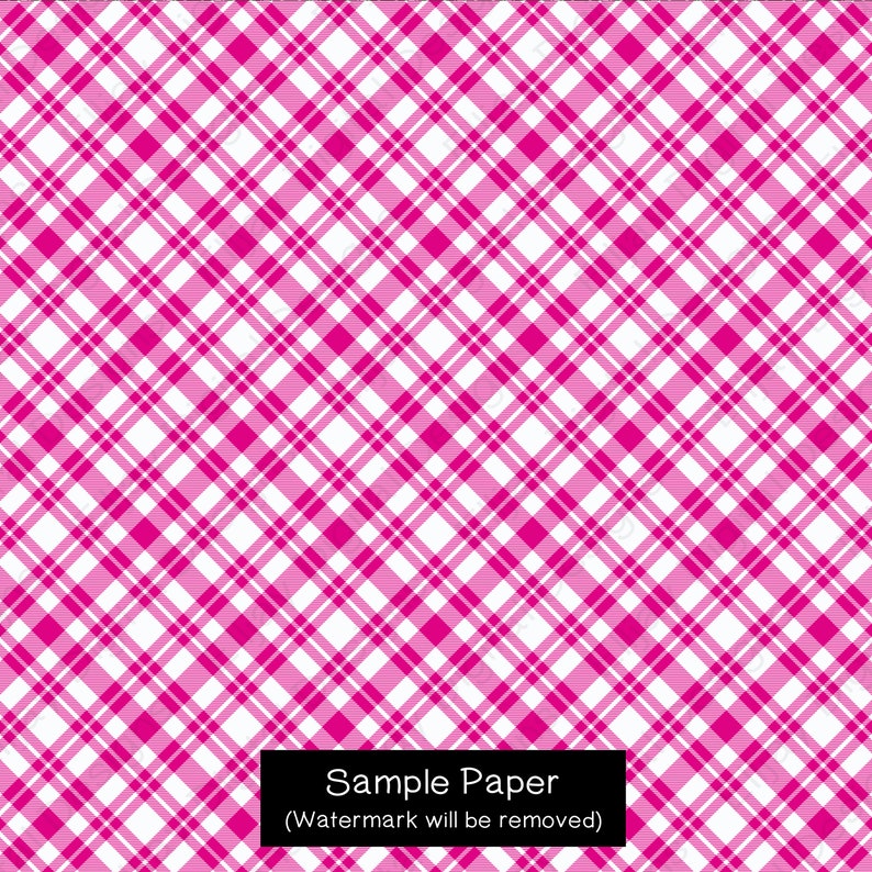 Plaid Digital Paper in 100 Colors. Scrapbook Paper Pack. Plaid ...