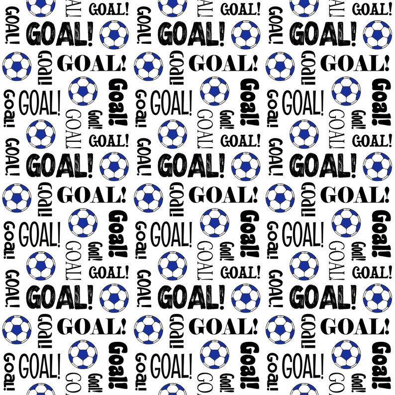 Blue Soccer Digital Paper Pack: Clipart, Alpha, Template (commercial ...