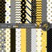 Bee Digital Papers in Yellow and Black. Bee Scrapbook Paper. Bumblebee ...