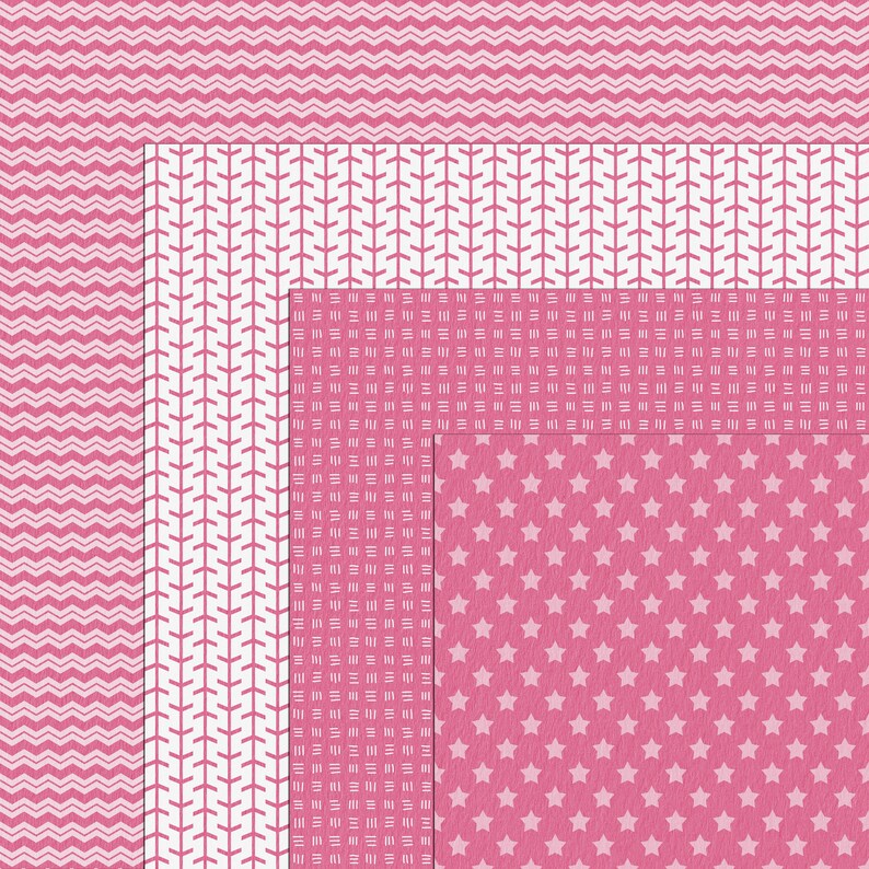 Pink Digital Paper With Light Texture. Seamless Violet Red Scrapbook ...