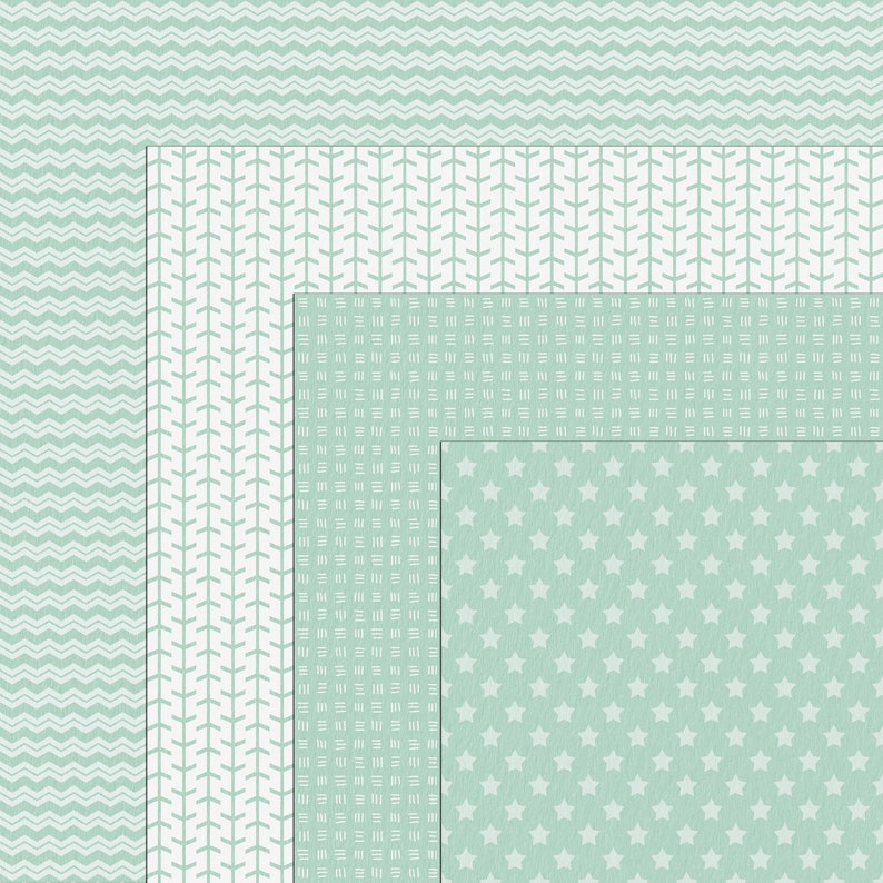 Mint Green Digital Paper: Seamless Light Texture (digital Download) - Etsy