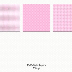 Pastel Pink Digital Paper Pack With Light Texture. Pink Scrapbook Paper ...