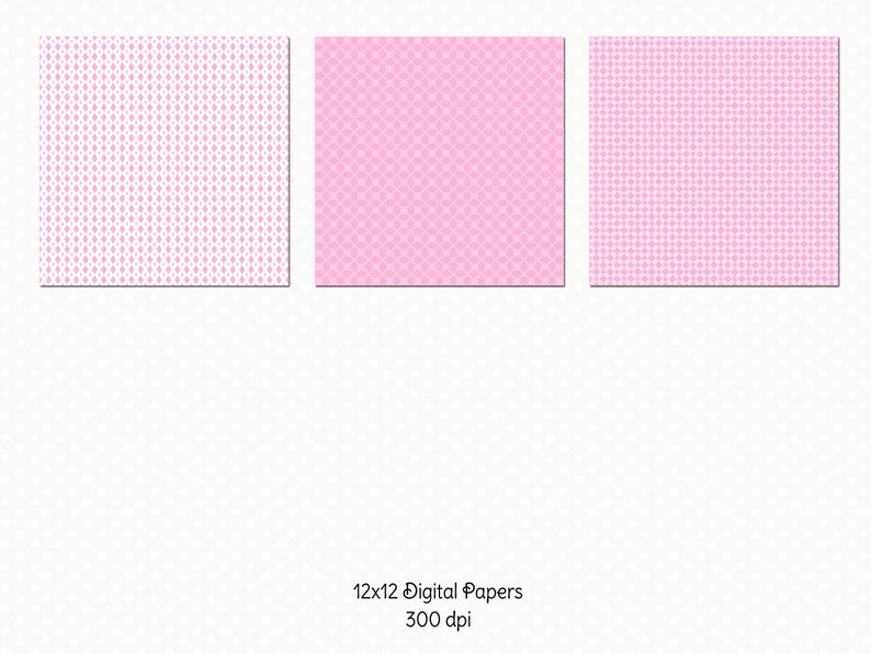 Pastel Pink Digital Paper Pack With Light Texture. Pink Scrapbook Paper ...