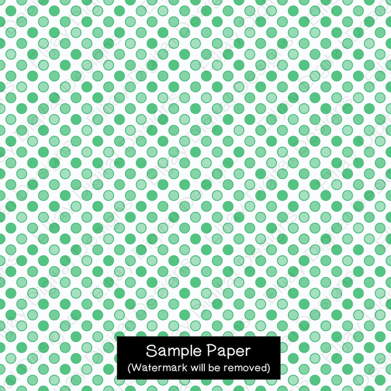 Tinted Polka Dots Digital Paper in 100 Colors. Scrapbook Paper Pack ...