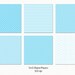 Pastel Blue Digital Paper Pack With a Light Texture. Blue Scrapbook ...