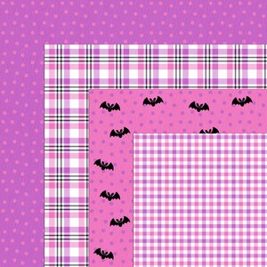 Pink Purple Halloween Digital Paper Pack: Ghost, Bats, Pumpkin (digital ...