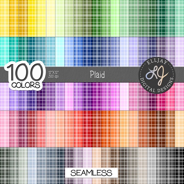 Plaid Paper Pack - Etsy