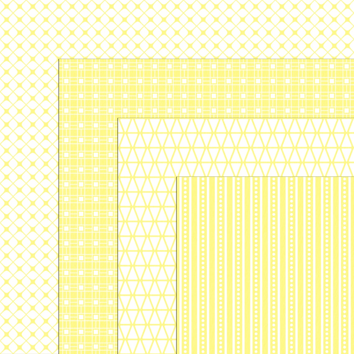 Pastel Yellow Digital Paper Pack With Light Texture. Great for Spring ...