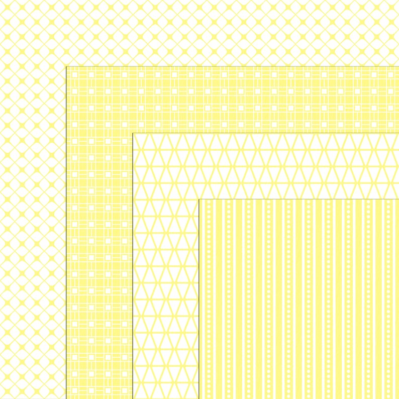 Pastel Yellow Digital Paper Pack With Light Texture. Great for Spring ...