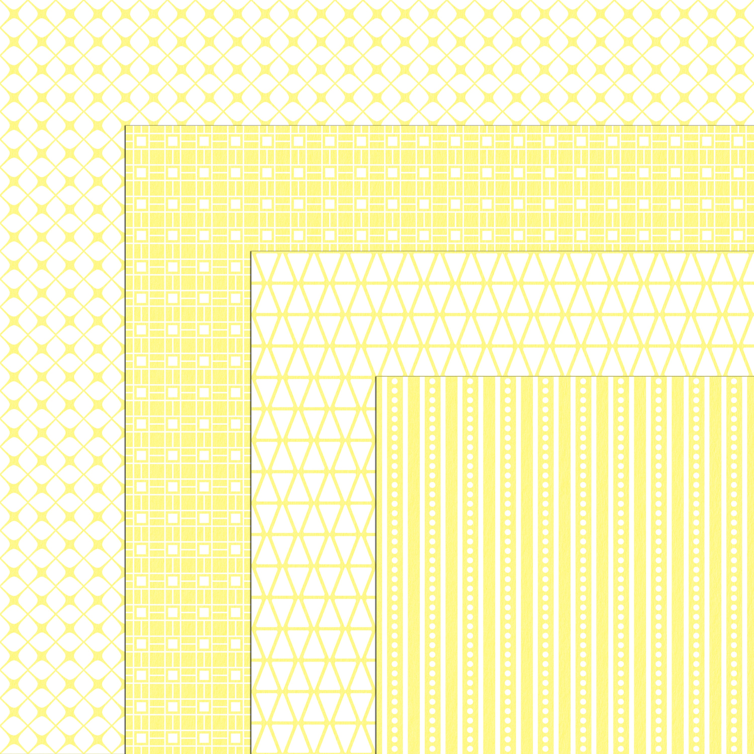 Pastel Yellow Digital Paper Pack With Light Texture. Great for Spring ...