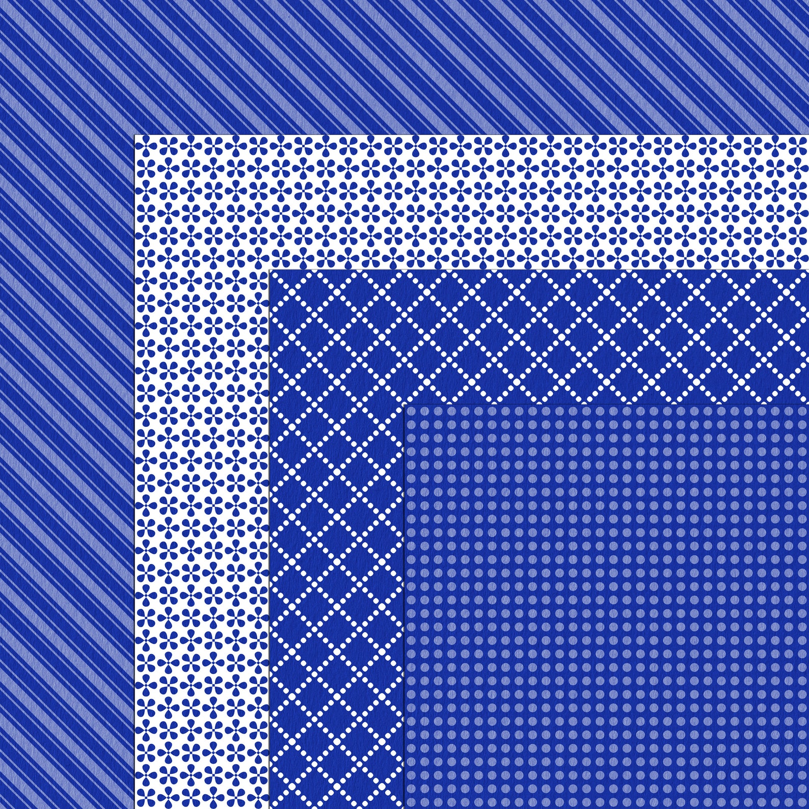 Royal Blue Digital Paper: Light Texture Scrapbook Patterns (digital ...