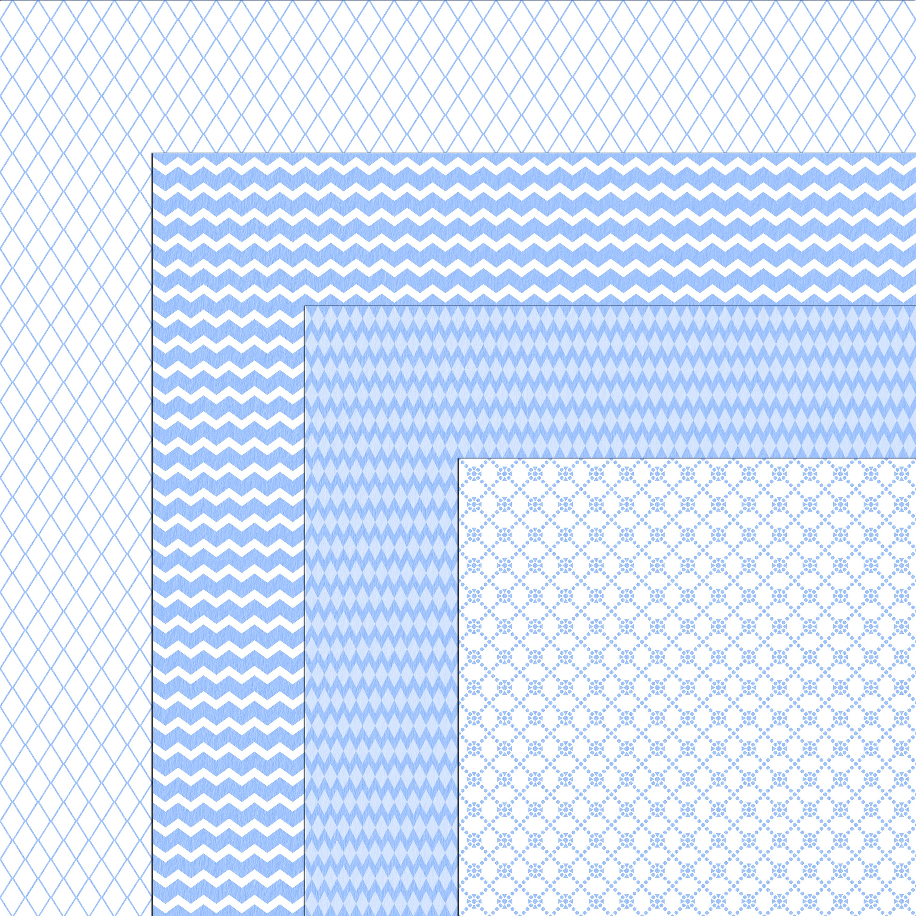 Pastel Blue Digital Paper With Light Texture. Seamless Blue Scrapbook ...