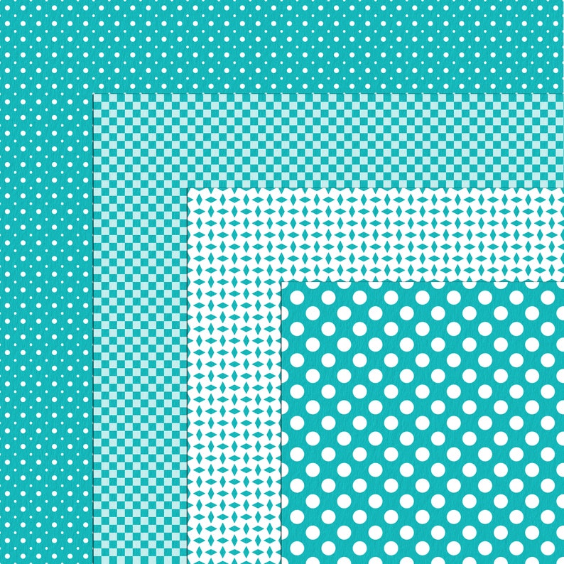 Turquoise Digital Paper Pack, Seamless Texture (digital Download) - Etsy