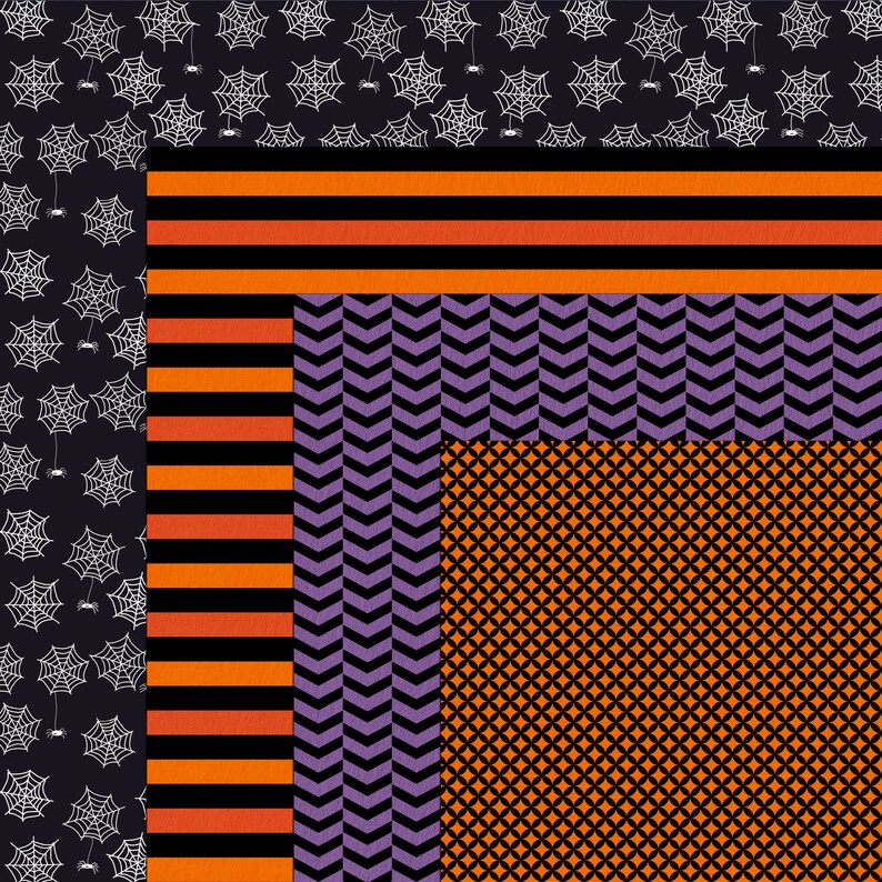 Halloween Scrapbook Kit. Halloween Word Art. Halloween Digital Paper ...