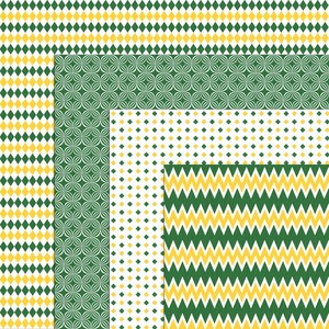 Green & Yellow Digital Paper With Light Texture for Scrapbooks, Crafts ...