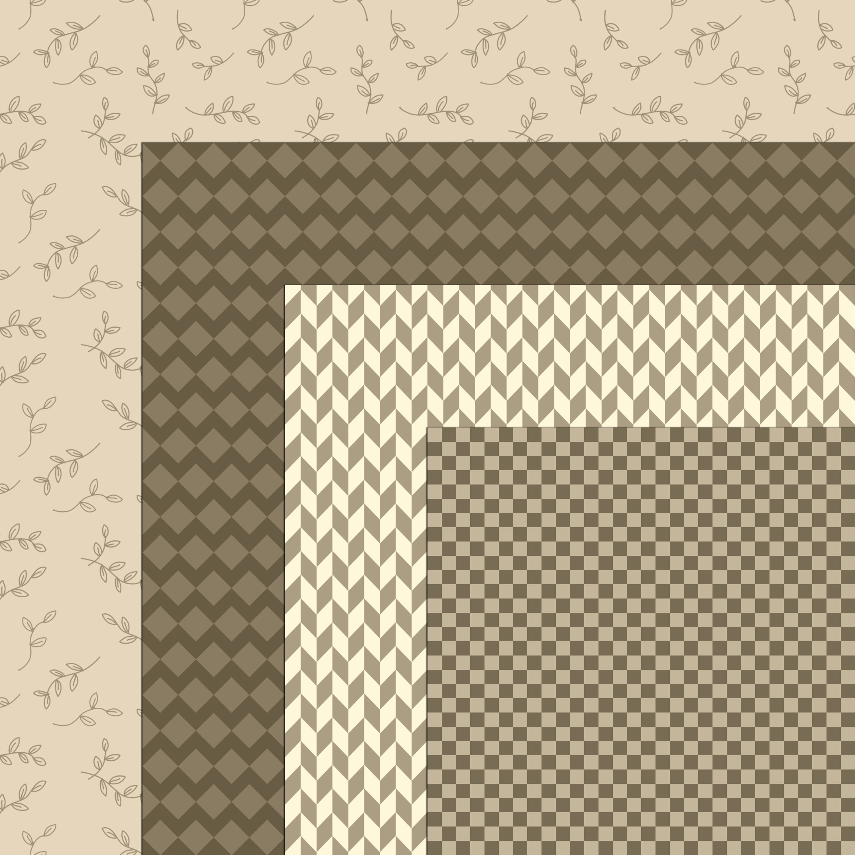 Brown Digital Paper Pack. Seamless Patterns. Scrapbook Paper Pack ...