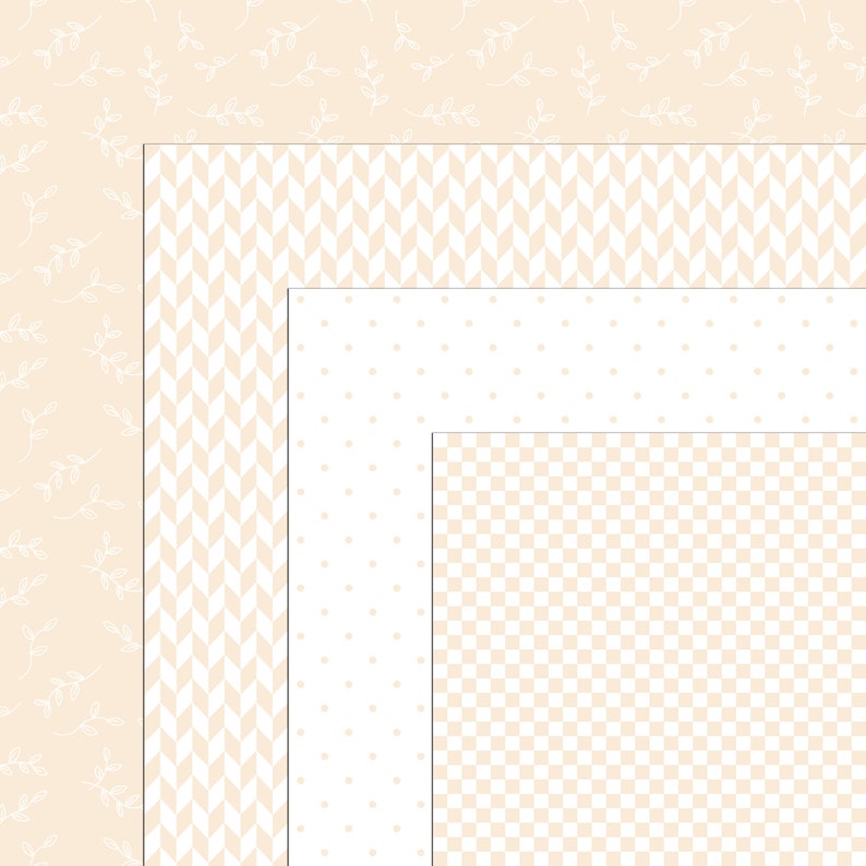 Cream Digital Paper Pack. Seamless. Antique White Paper. Cream ...
