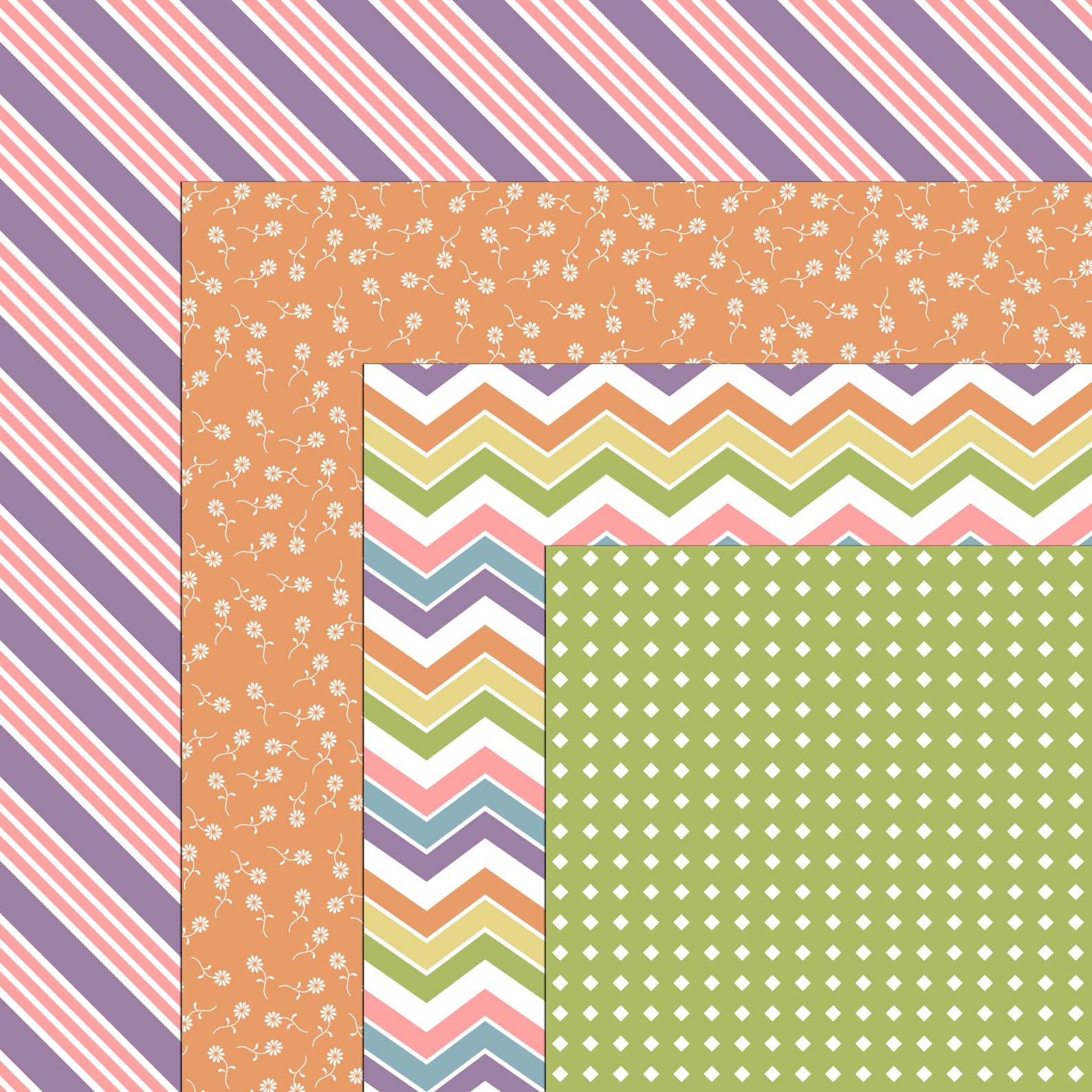 Easter Digital Paper Pack With Easter Egg Clipart, and Easter Word Art ...