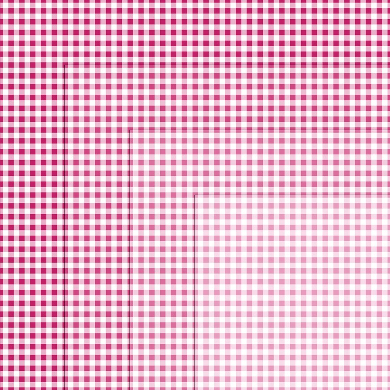 Shades of Pink Gingham Digital Paper. Pink Gingham Digital Paper ...