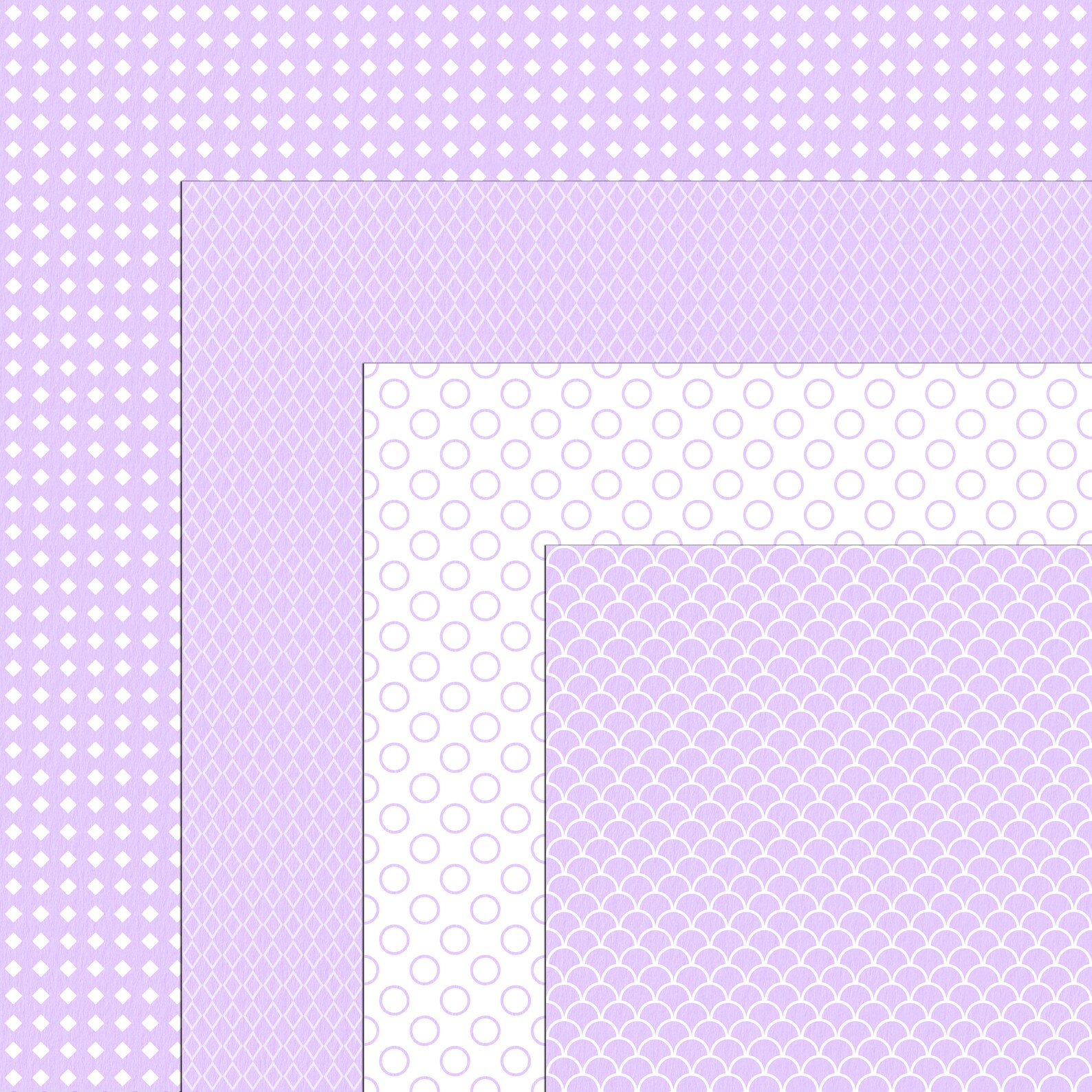Lilac Digital Paper With Light Texture. Seamless Purple Scrapbook Paper ...