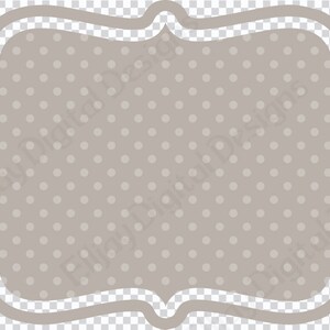 Polka Dot Frames Clipart: 100 Colors, Printable Labels (PNG Digital ...