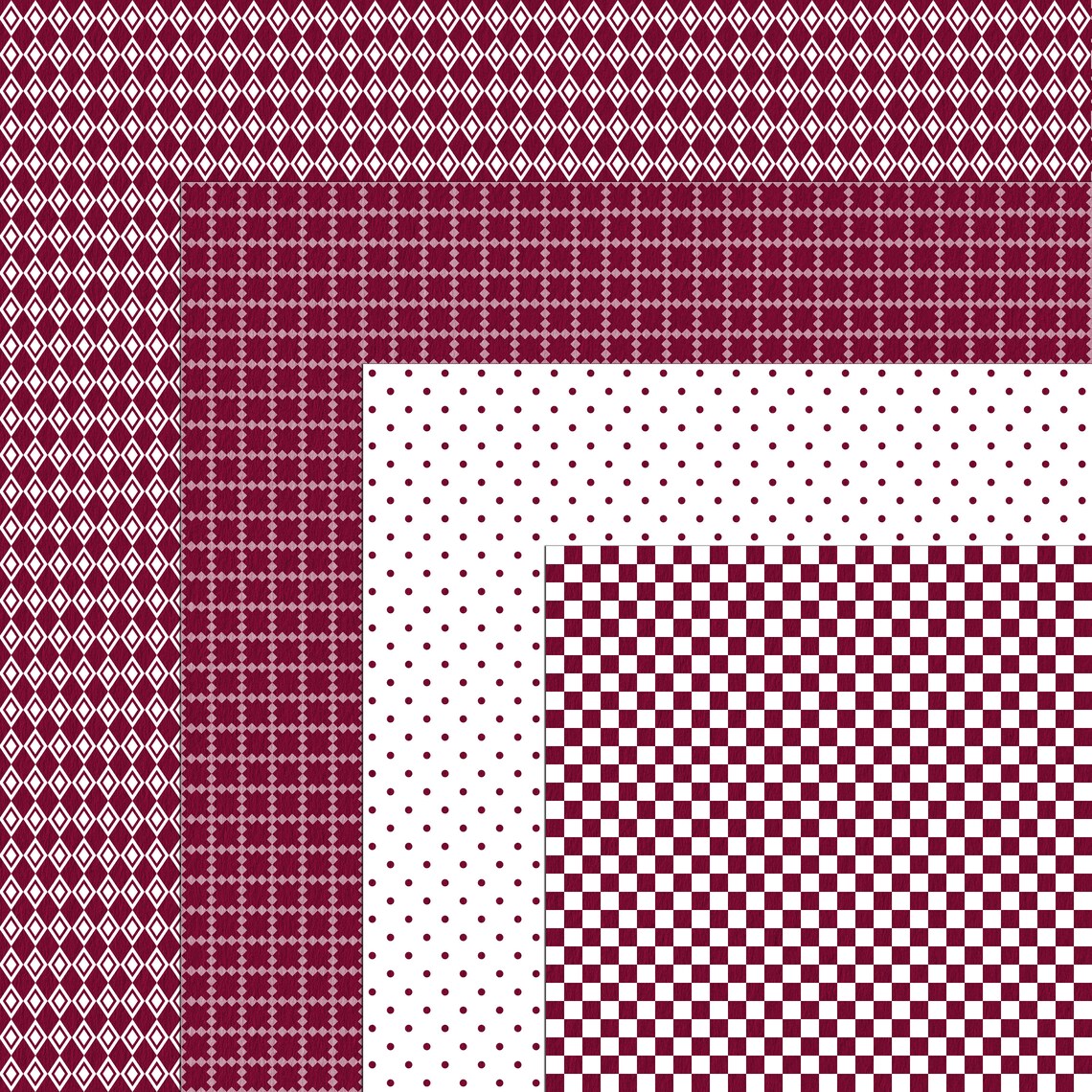Maroon Digital Paper With Light Texture. Seamless Maroon Scrapbook ...