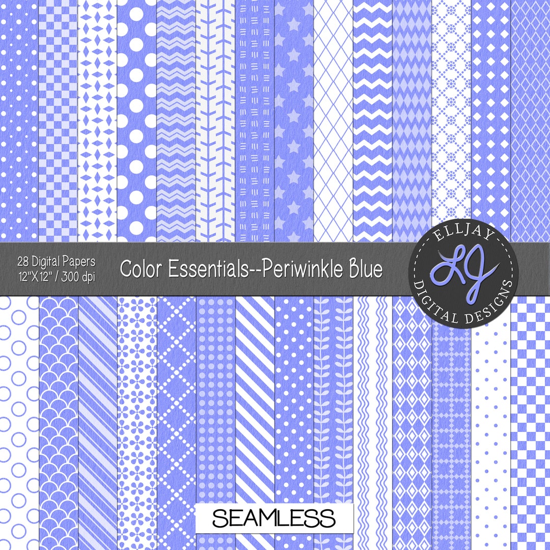 Periwinkle Digital Paper With Light Texture. Seamless Periwinkle ...