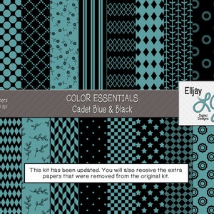 Turquoise Digital Paper Pack. Seamless Patterns. Turquoise Scrapbook ...