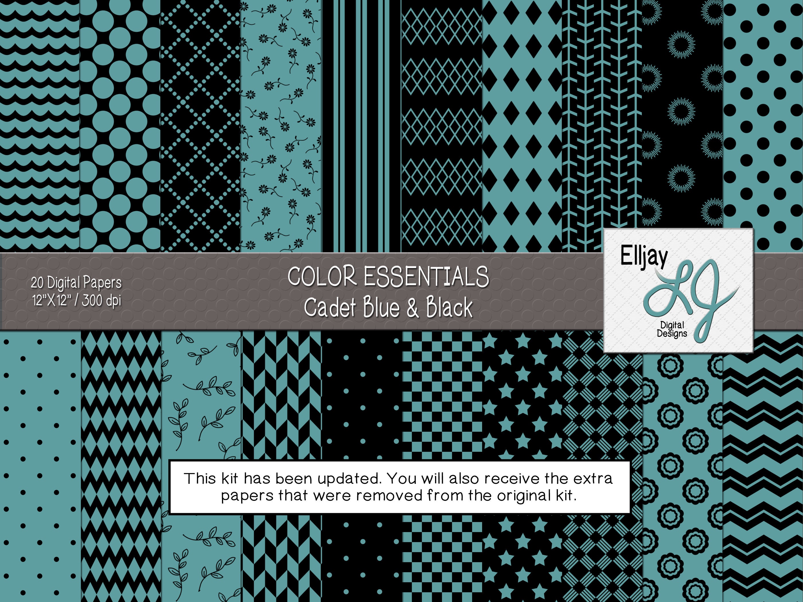 Turquoise Digital Paper Pack. Seamless Patterns. Turquoise Scrapbook ...