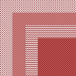 Red Digital Paper Pack With Small Patterns. Red Backgrounds. Red Card ...