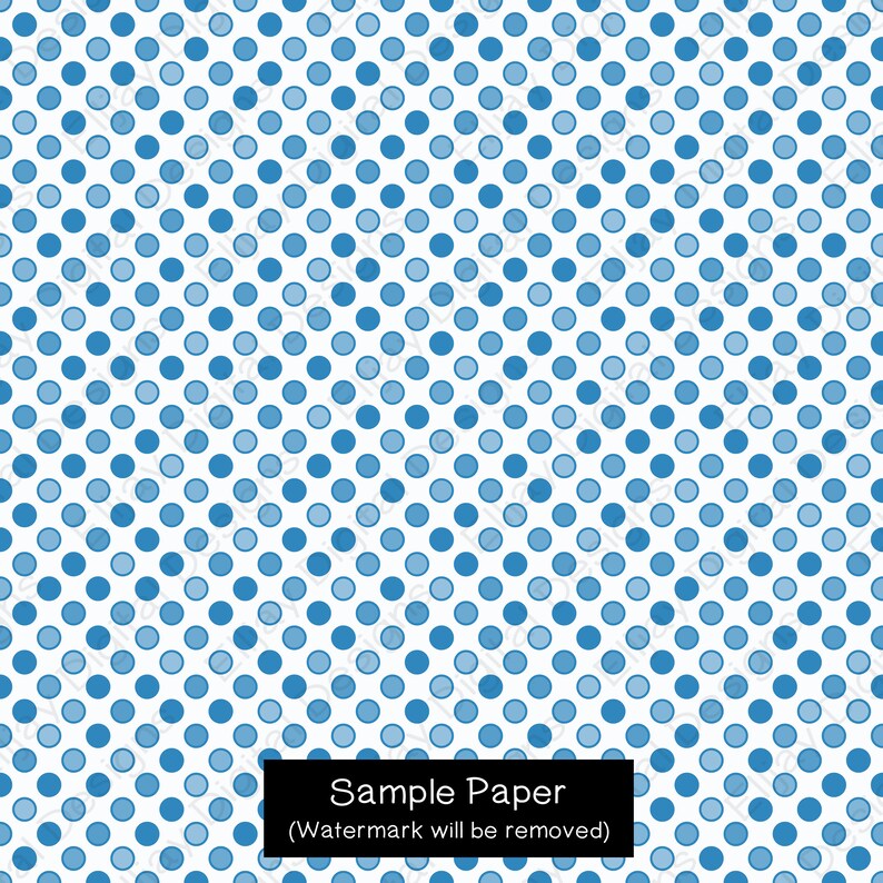 Tinted Polka Dots Digital Paper in 100 Colors. Scrapbook Paper Pack ...
