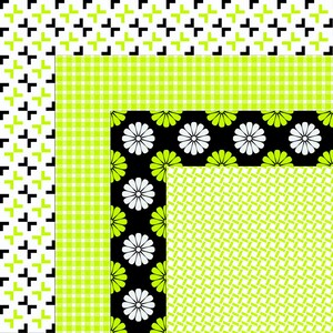 Chartreuse & Black Digital Paper Pack: Seamless Patterns (digital ...