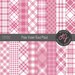 Pink Plaid Digital Paper Pack. Valentine Digital Scrapbook Paper Pack ...