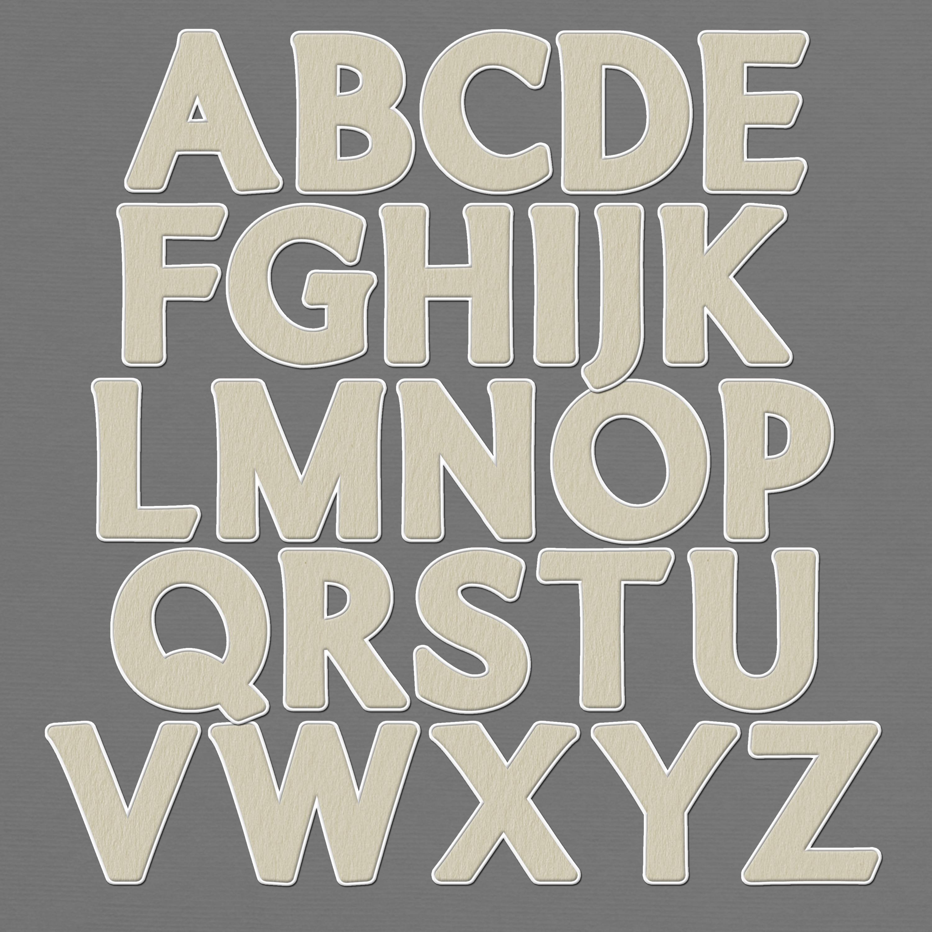 Tan Patterned Alphabet PNG Clipart: Beige Letters & Numbers (digital ...