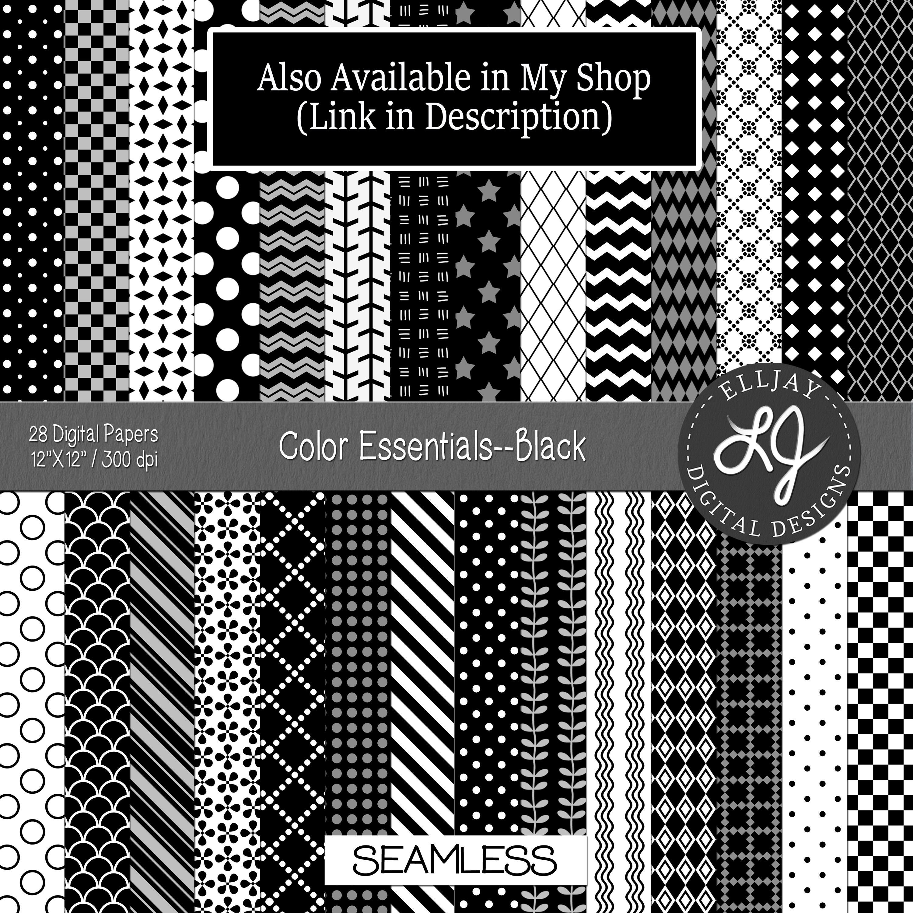 Black Pattern Alphabet PNG Clipart: Commercial Use (digital Download ...