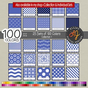Chevron Pattern Paper Pack. 100 Rainbow Colors. Chevron Background ...