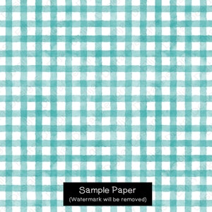 Watercolor Gingham Patterned Digital Paper in 100 Colors. Gingham ...