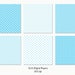Pastel Blue Digital Paper Pack With a Light Texture. Blue Scrapbook ...