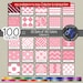 Lattice Digital Paper Pack. 100 Rainbow Colors. Seamless Patterns ...