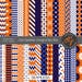 Orange & Navy Blue Digital Paper Pack. Seamless Patterns. (digital ...
