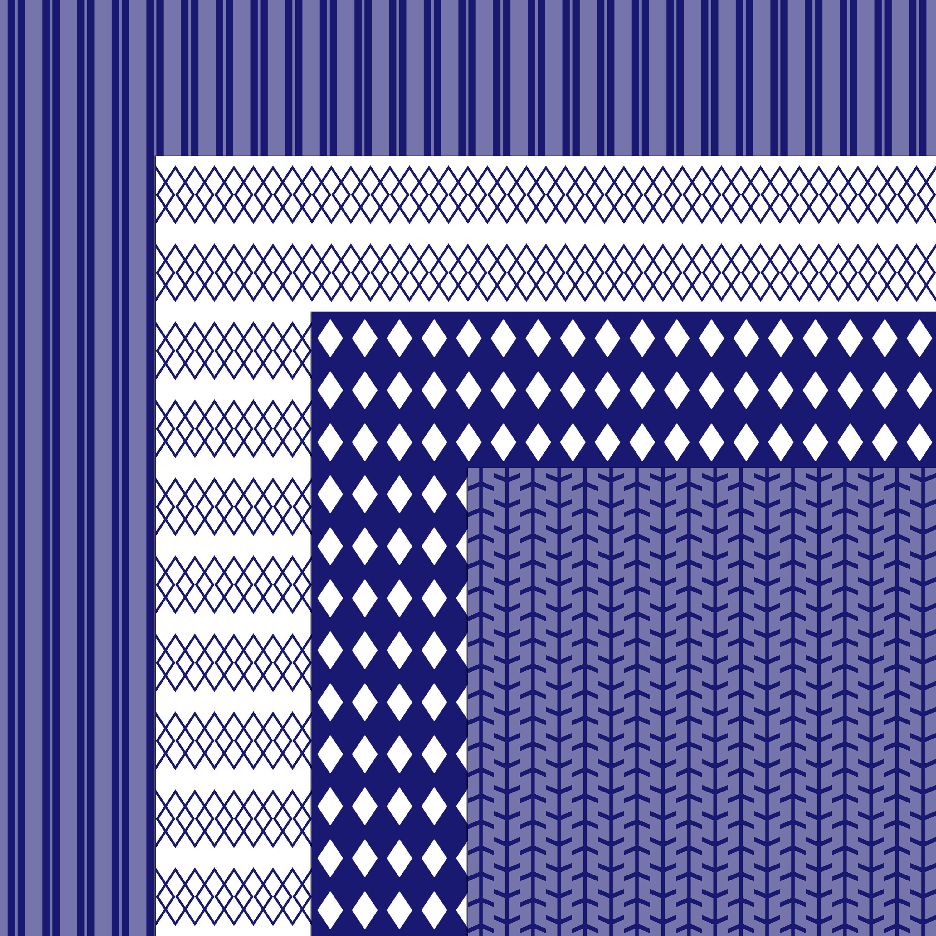 Midnight Blue Digital Paper Pack. Seamless Blue Backgrounds. Blue Polka ...