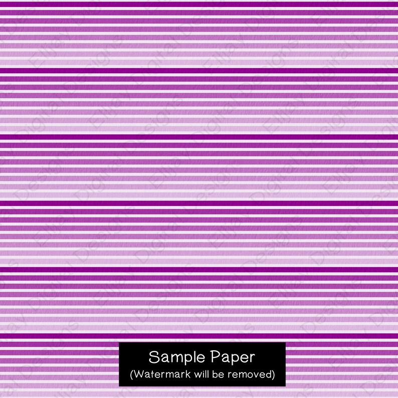Ombre Stripes Digital Paper Pack: 100 Seamless Colors (digital Download ...