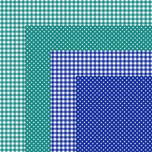 Bright Gingham and Polka Dot Digital Paper. Bright Backgrounds ...