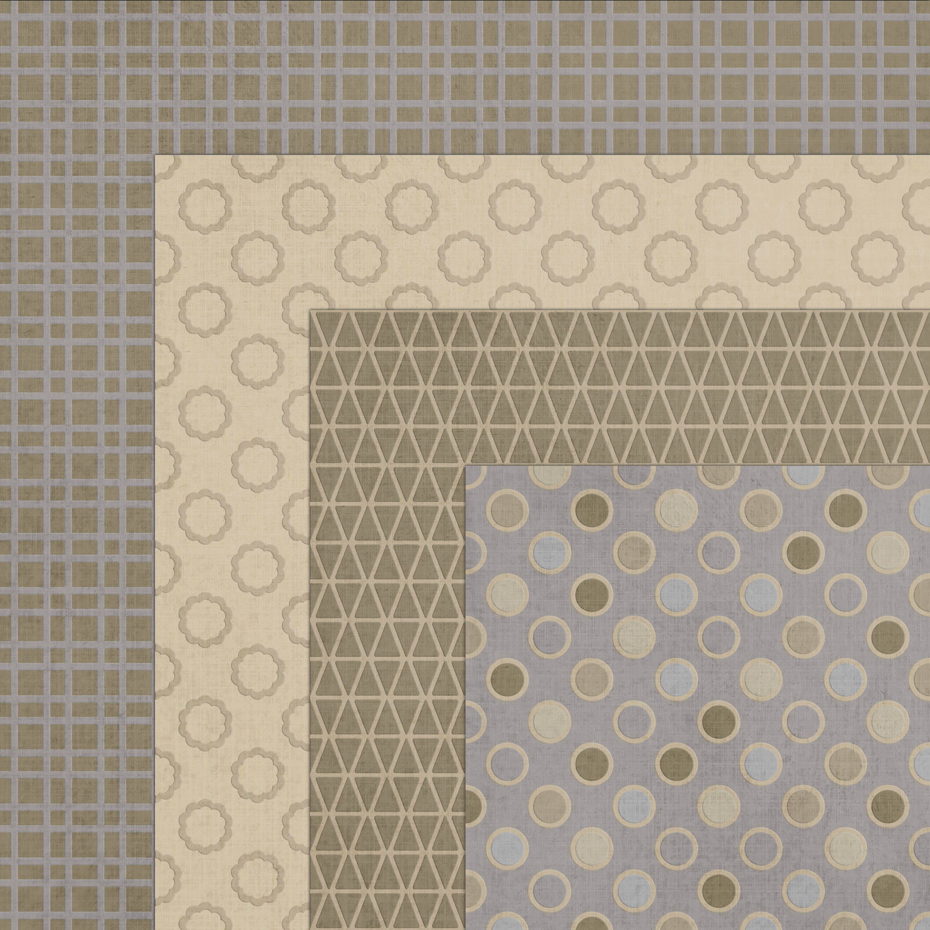 Neutral Embossed Digital Paper With Light Texture. Gray & Beige ...