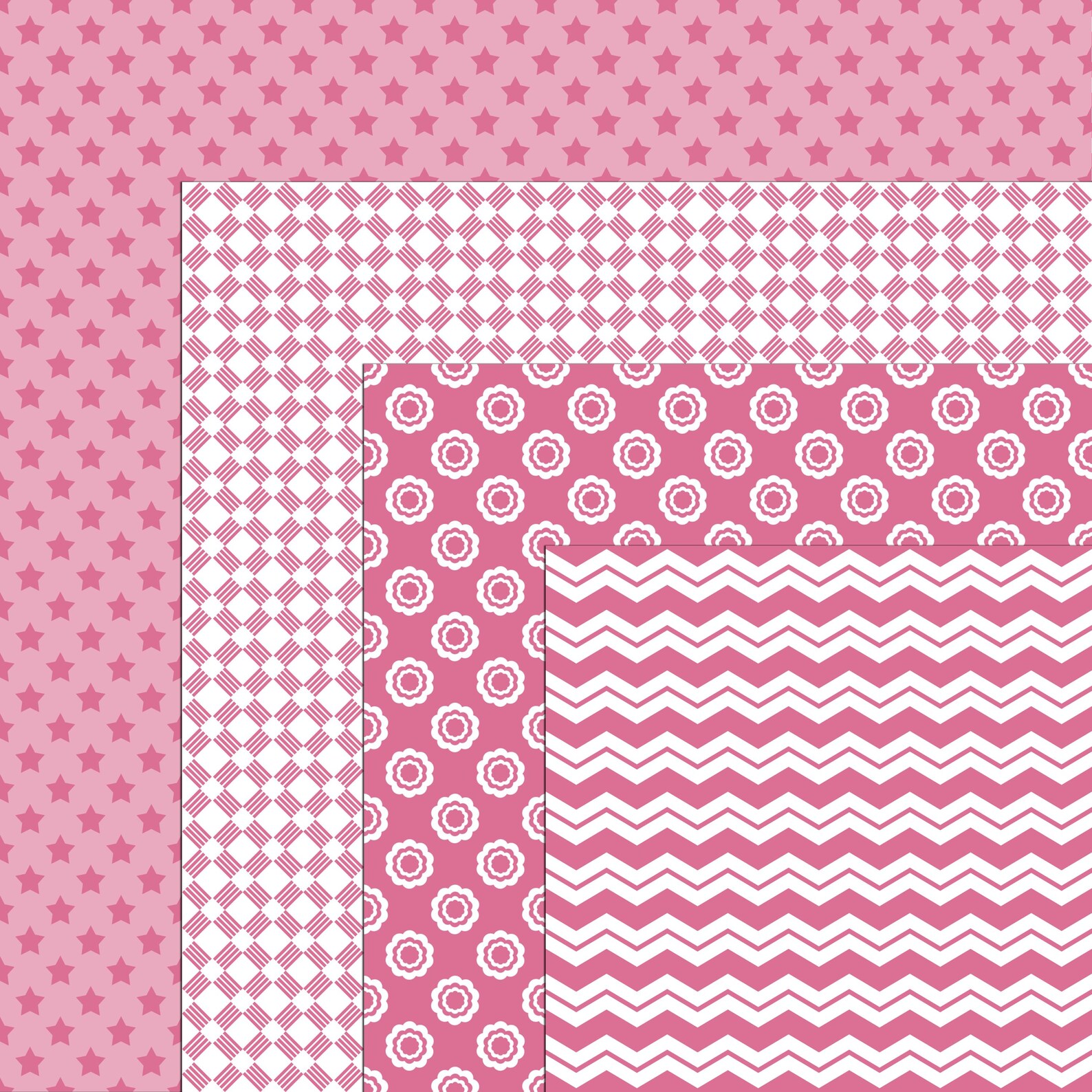 Pink Digital Paper Pack: Seamless Patterns (digital Download) - Etsy
