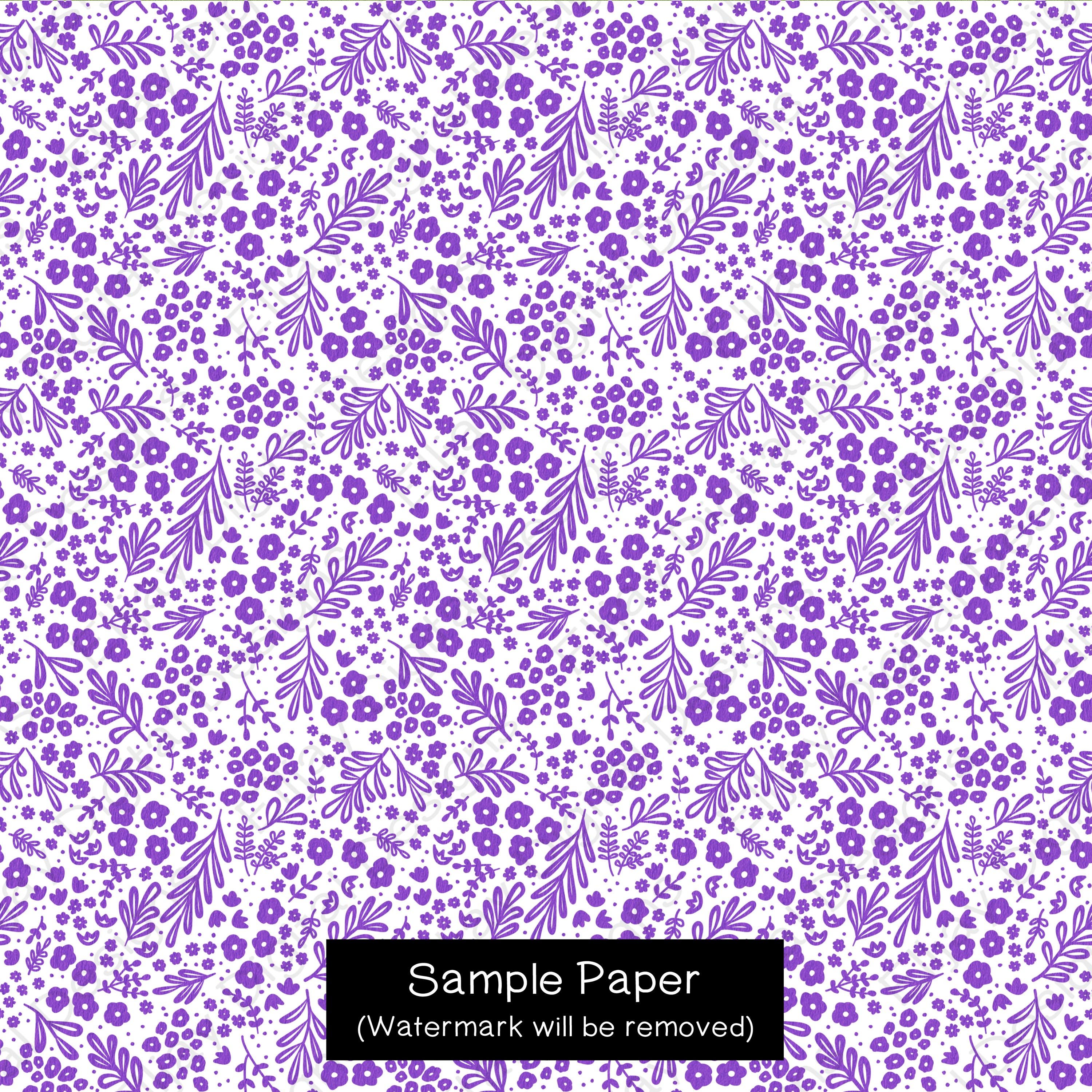 Floral Digital Paper Pack: 100 Colors, Seamless Flower Backgrounds ...