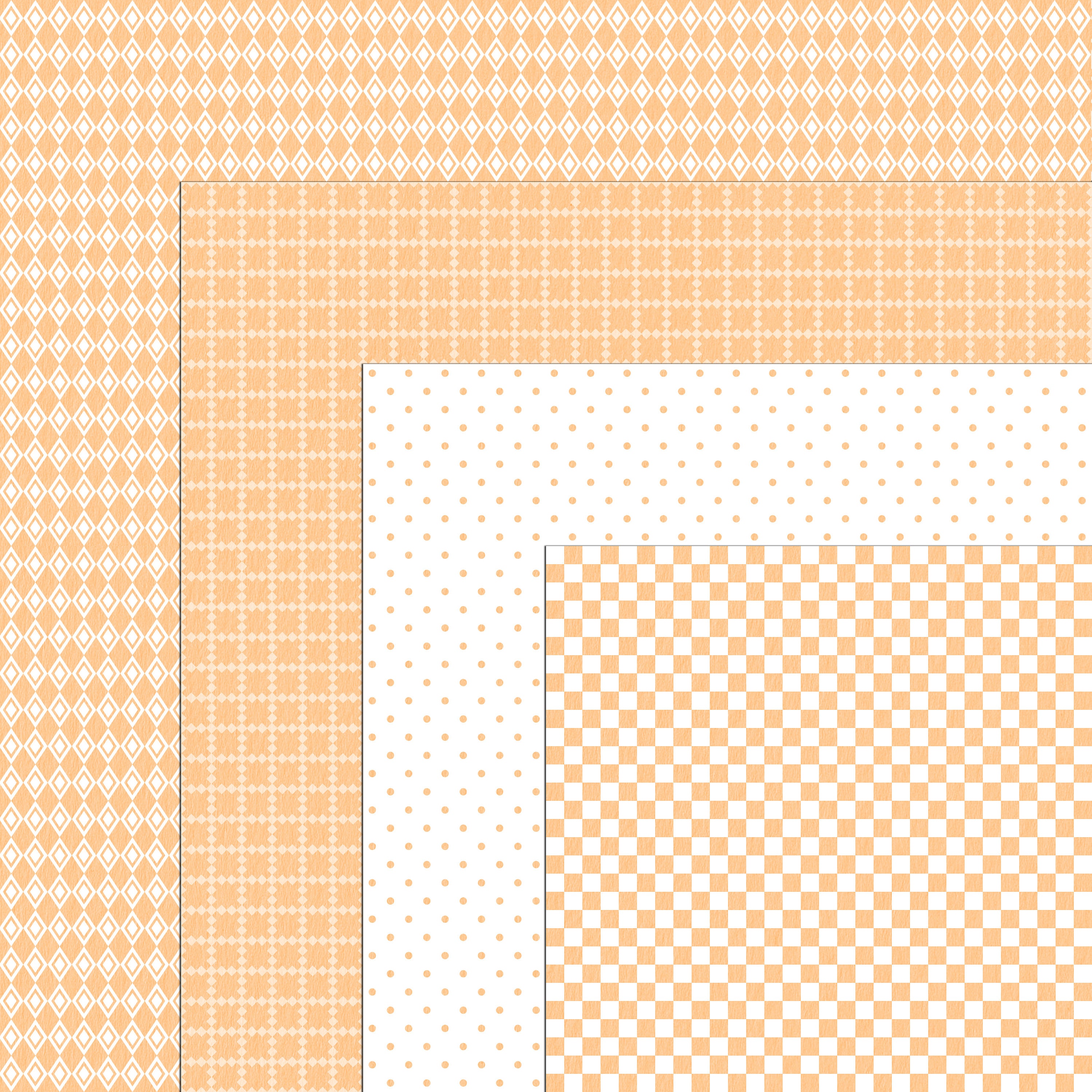 Pastel Orange Digital Paper With Light Texture. Seamless Orange ...